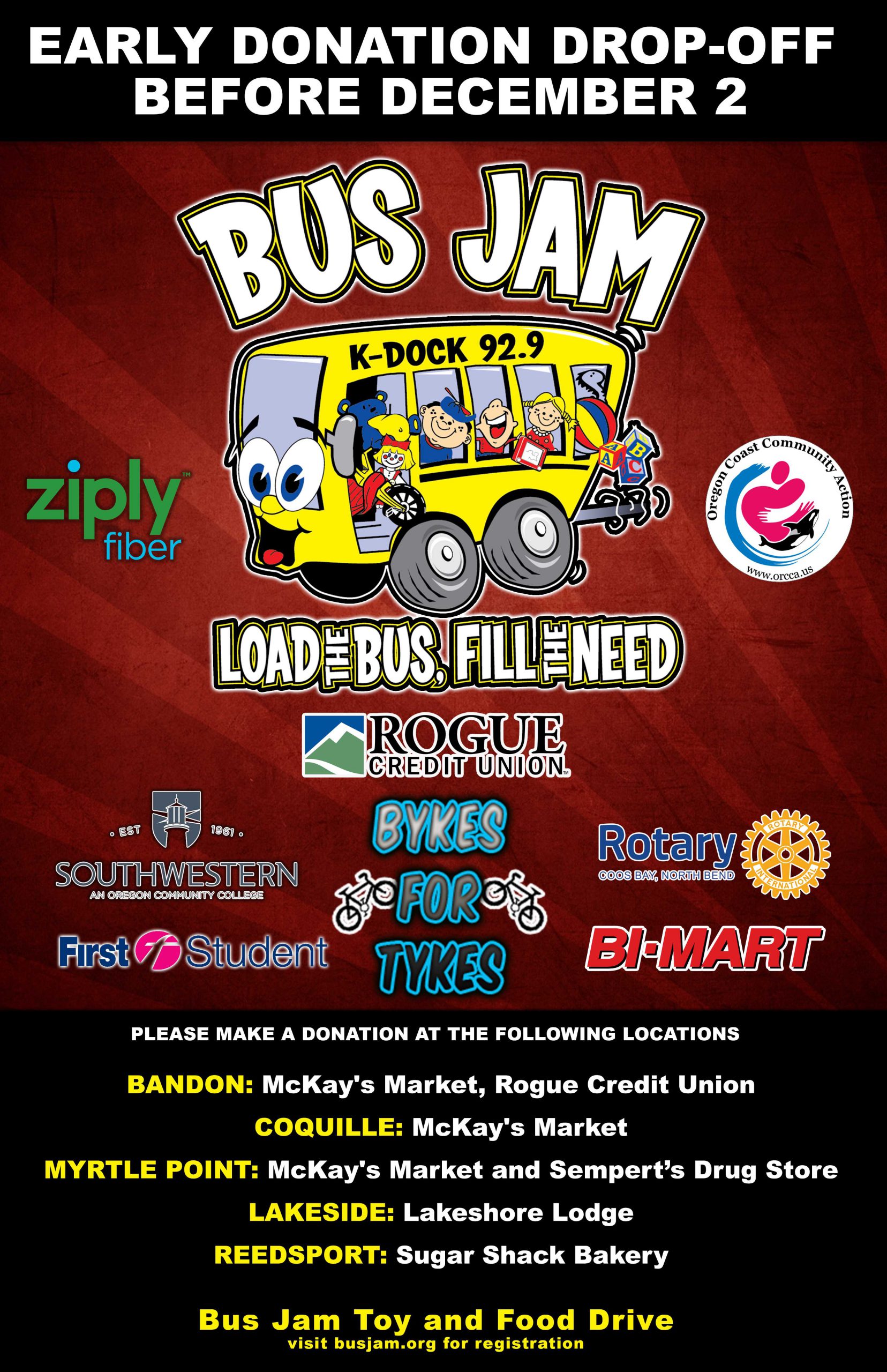 Bus Jam to be Held Dec. 2 Throughout Coos County – Southern Coos ...