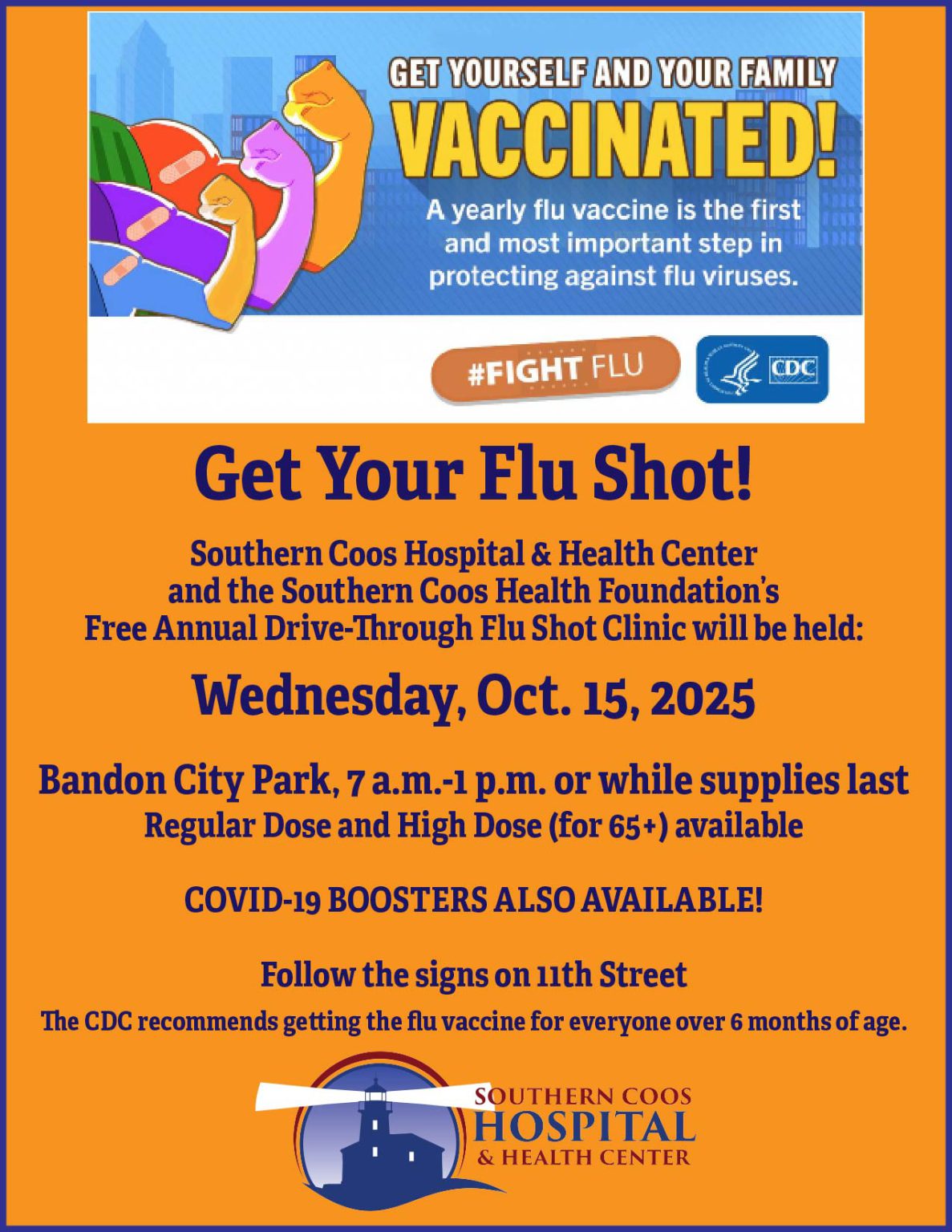 Drive-Through Flu Shot Clinic Set for Oct. 15 – Southern Coos Hospital ...